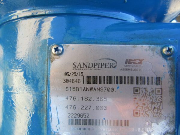 SANDPIPER 1½" (40 MM) S15 Air Operated Dual Diaphragm Pump - Industrial ...